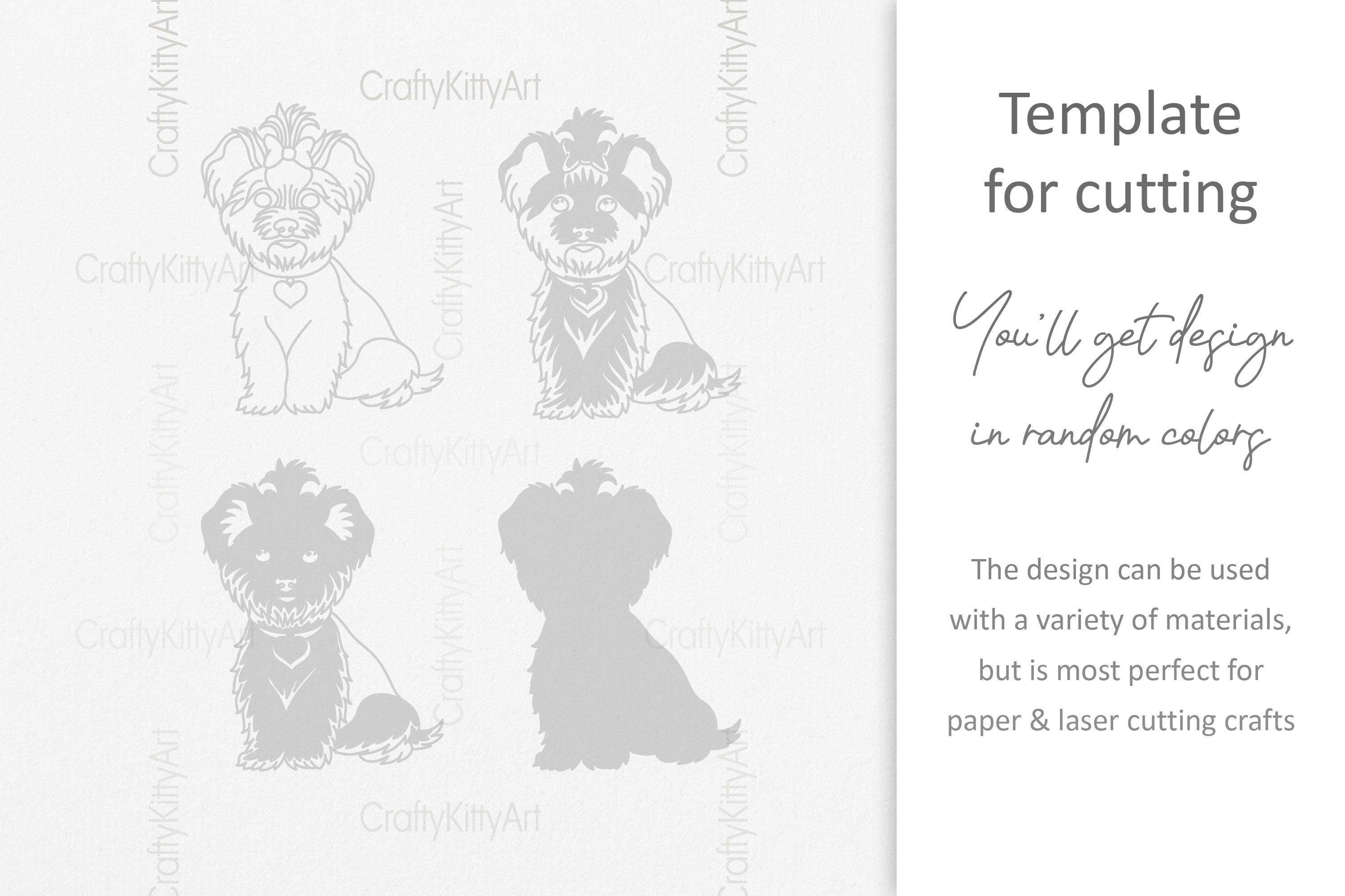 Yorkie Dog Laser Svg. 3d Multilayer Laser Cut. Layer SVG PNG DXF Files ...