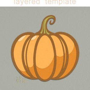 3D Pumpkin Svg. Layer SVG PNG DXF for Paper Cut, Laser Cut, Plywood ...
