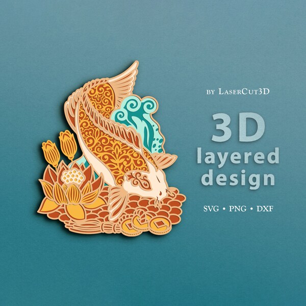 Laser Cut 3d Fish - Etsy