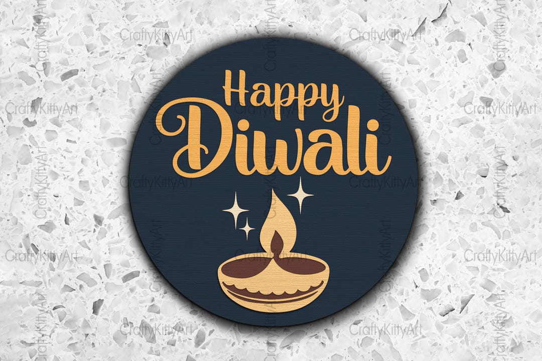 Happy Diwali Svg Sign. Diwali Door Hanger Svg. Digital SVG PNG DXF ...