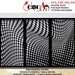 3 Perforated Waves Gates Wall Decor Room Divider Partition Privacy ...