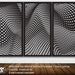 3 Perforated Waves Wall Decor Room Divider Partition Privacy Screen ...