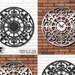 2 Filigree Wall Clock Templates Digital Vector Files Svg Dxf Instant ...