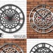 2 Filigree Wall Clock Templates Digital Vector Files Svg Dxf Instant ...