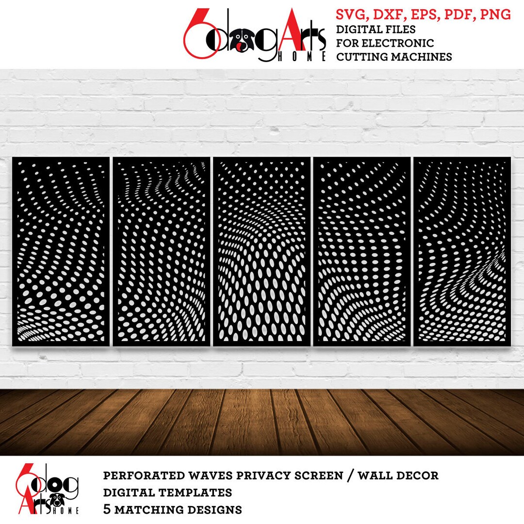 5 Perforated Waves Gates Wall Decor Room Divider Partition - Etsy