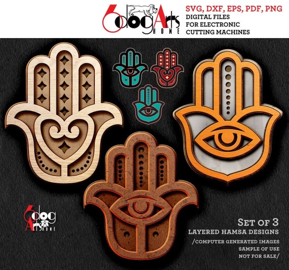 Hamsa Hand Template