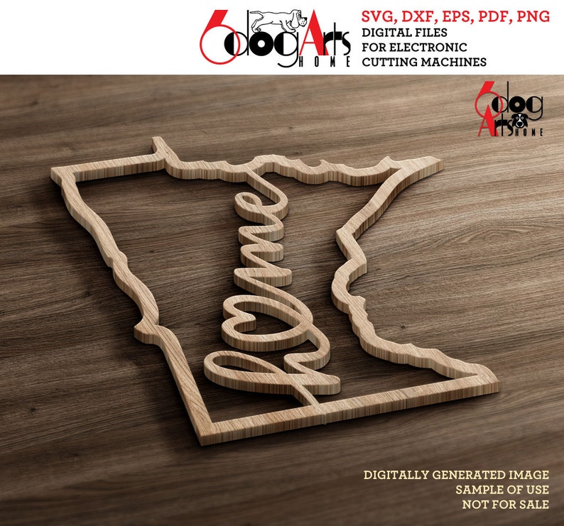 4 Minnesota State Outline Home Wall Decor Layered Templates - Etsy