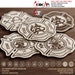 12 Firefighter Coaster Trivet Wall Decor Templates Vector Digital SVG ...
