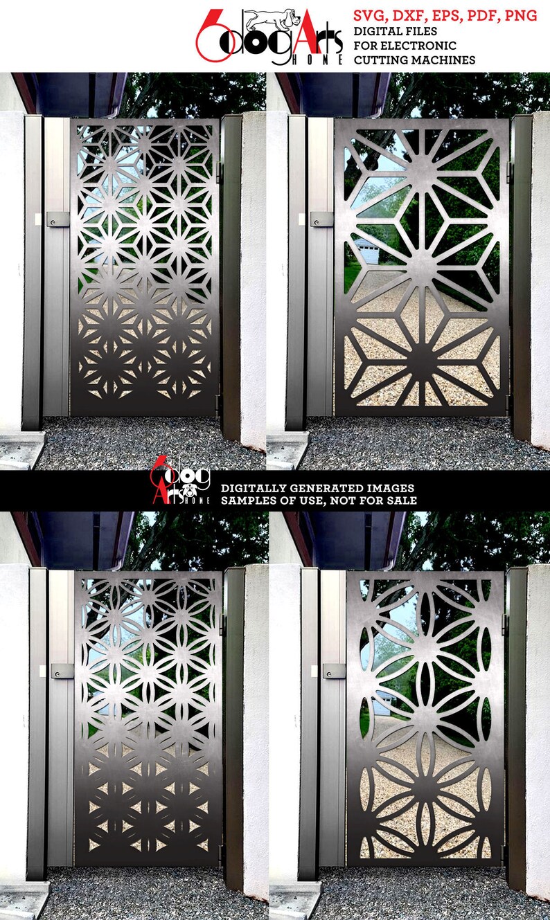 11 Grill Gate Room Screen Divider Partition Templates Digital Svg Dxf ...
