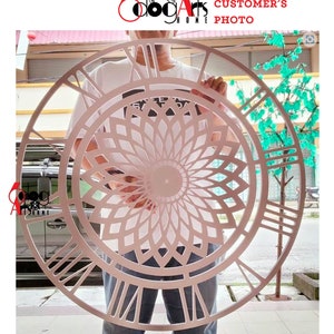 2 Filigree Wall Clock Templates Digital Vector Files Svg Dxf Instant ...