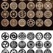 24 Round Wood Coaster Trivet Wall Decor Templates Vector Digital SVG ...