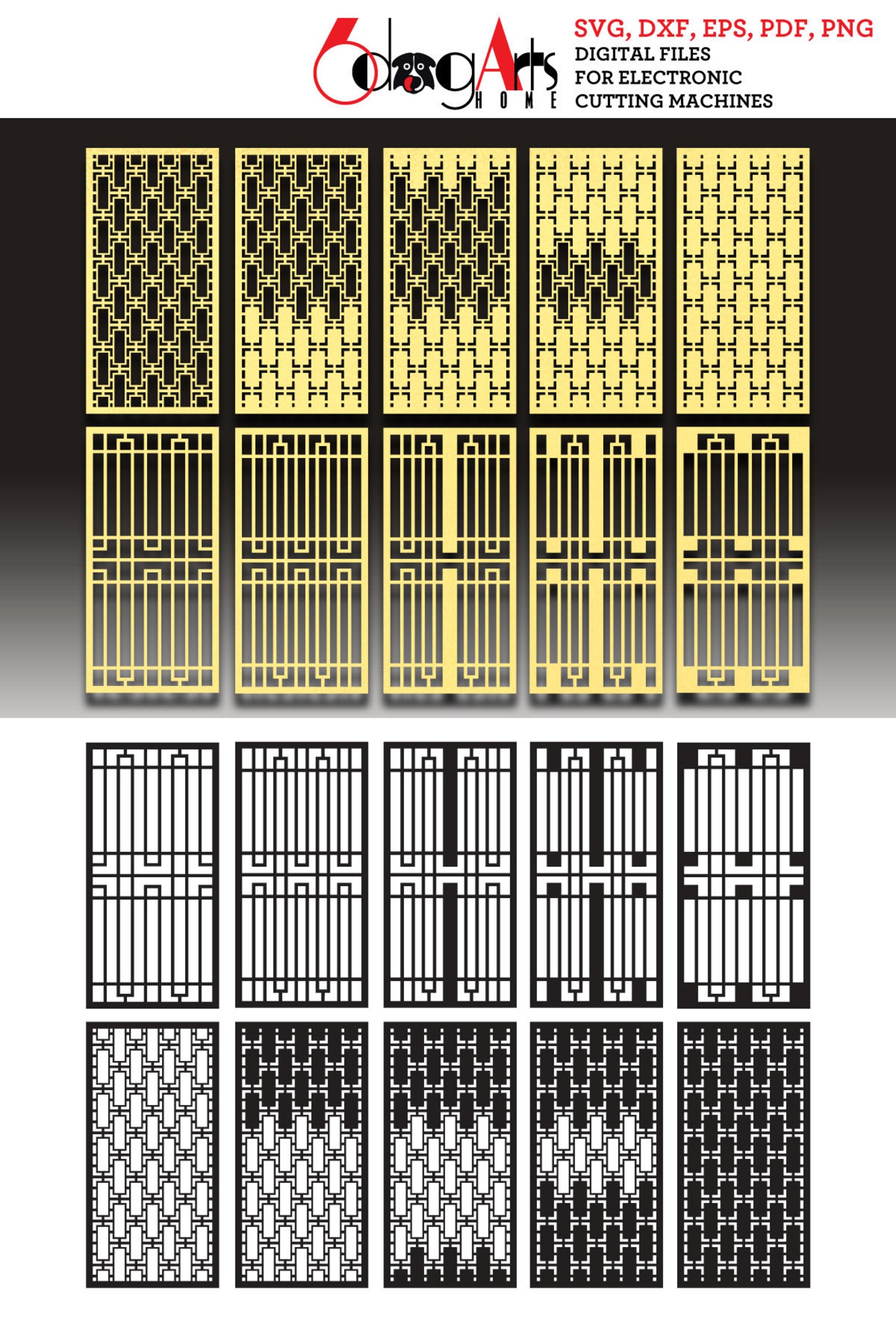 10 Grill Gate Room Screen Divider Partition Templates Digital | Etsy
