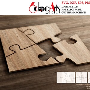 Puzzle Coaster SVG Template, Files for Laser Cricut Cutting (digital ...