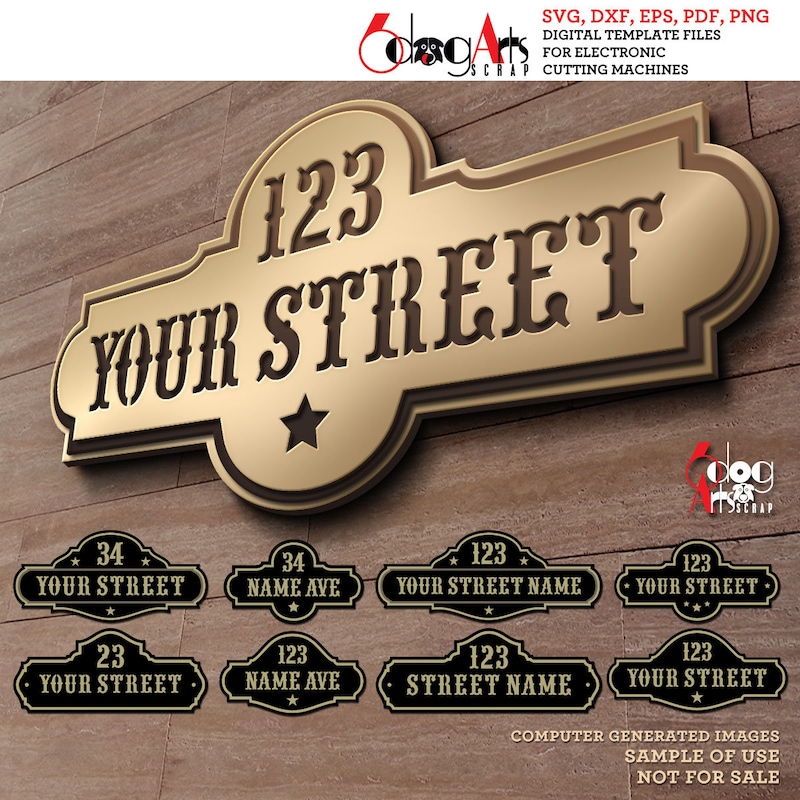 Cricut House Number Signs - Etsy