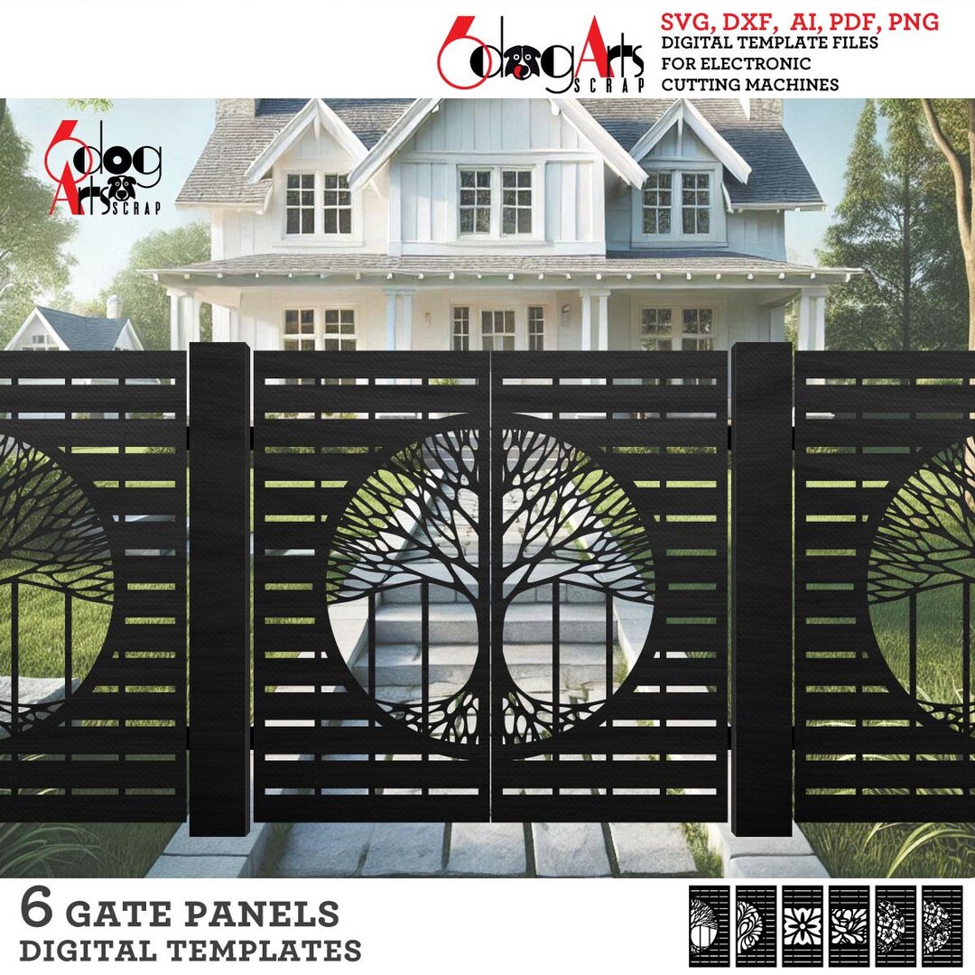 6 Grill Gate Room Screen Divider Partition Air Vent Cover Templates ...