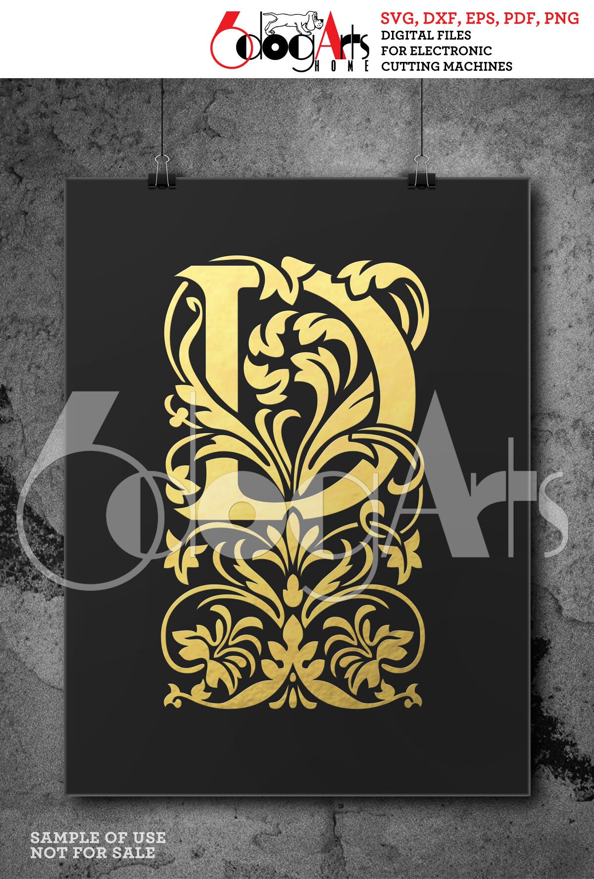 6 Monogram Letter D Templates Digital Vector Files Svg Dxf - Etsy
