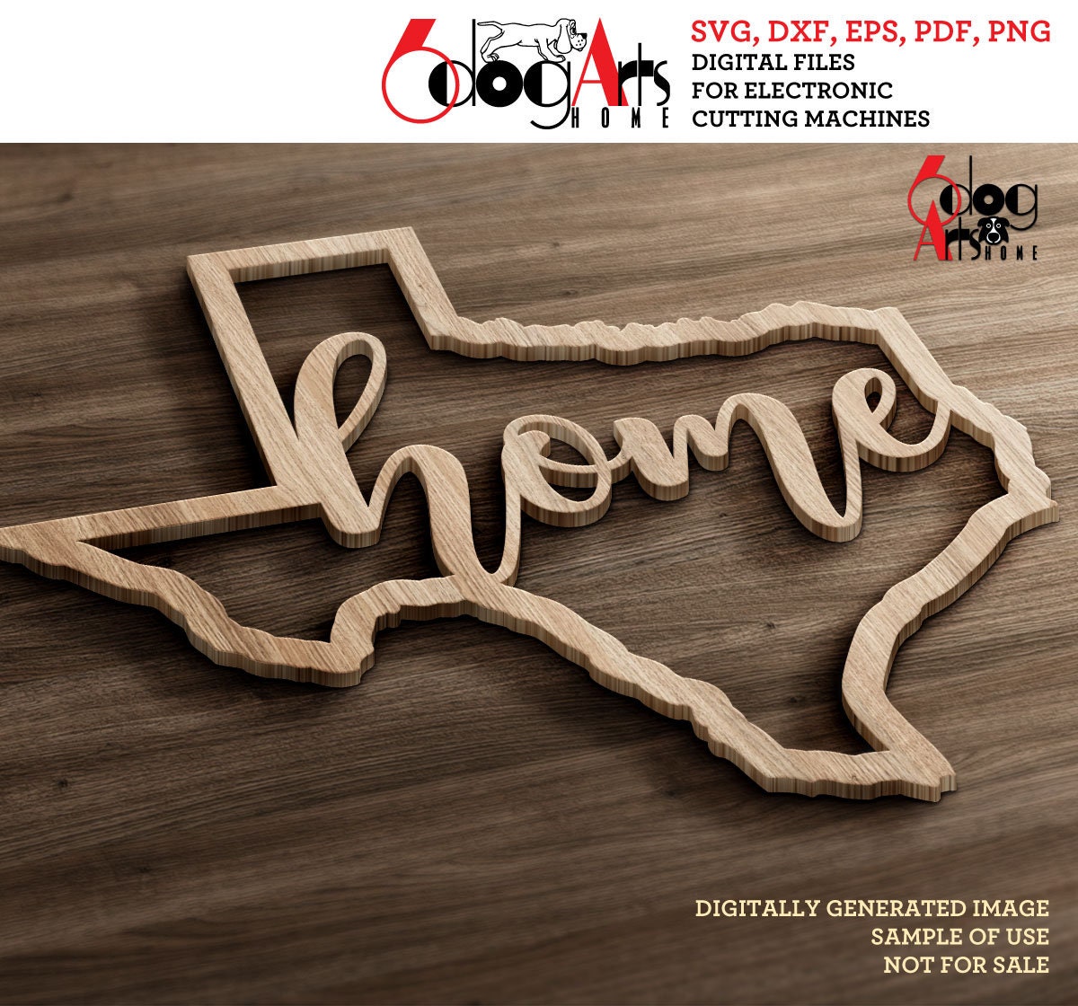 4 Texas State Outline Home Wall Decor Layered Templates Vector - Etsy