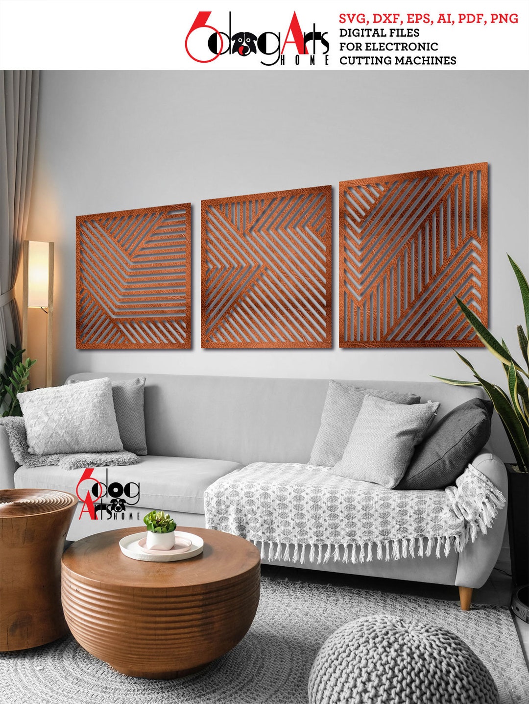 9 Layered Shiplap Wall Decor Panel Digital Templates SVG DXF Vector ...