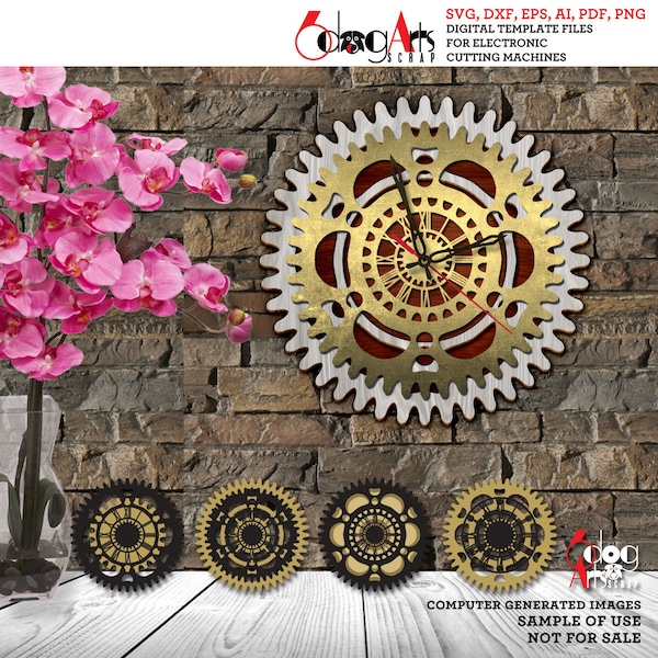 Steampunk Wall Clock - Etsy