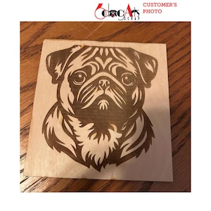 4 Pug Dog Wall Decor Digital Templates SVG DXF Files Instant Download ...