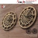 2 Filigree Wall Clock Templates Digital Vector Files Svg Dxf Instant ...