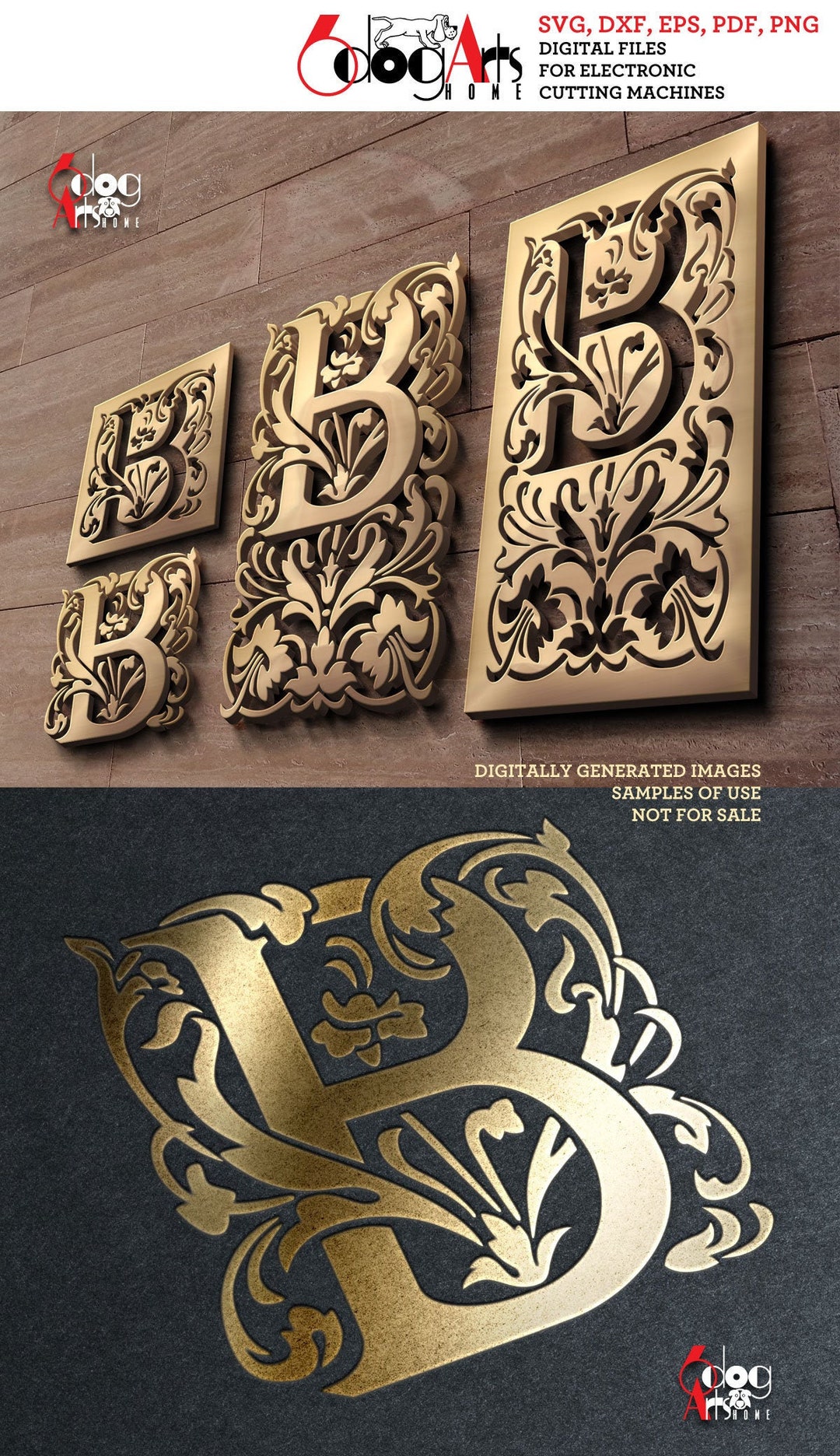 6 Monogram Letter B Templates Digital Vector Files Svg Dxf - Etsy