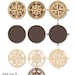 Layered Compass Rose Digital Templates (set of 3) SVG DXF Files Wood ...
