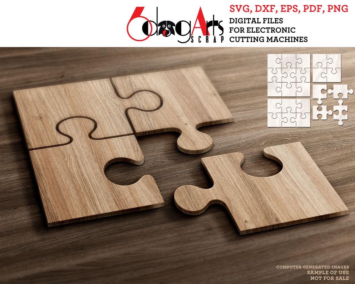 Puzzle Coaster Trivet Wall Decor Templates Vector Digital SVG - Etsy