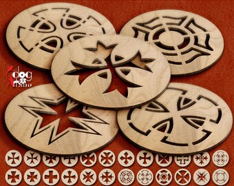 12 Firefighter Coaster Trivet Wall Decor Templates Vector Digital SVG ...