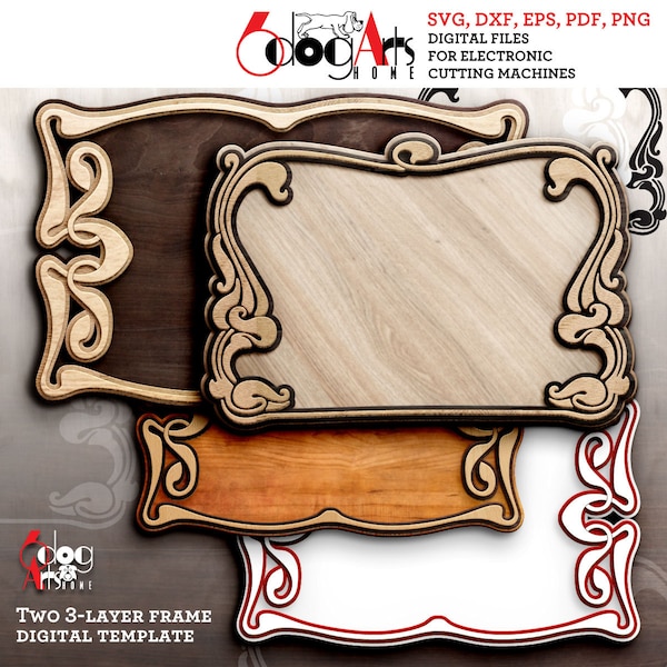 Vintage Frame Wood Svg - Etsy