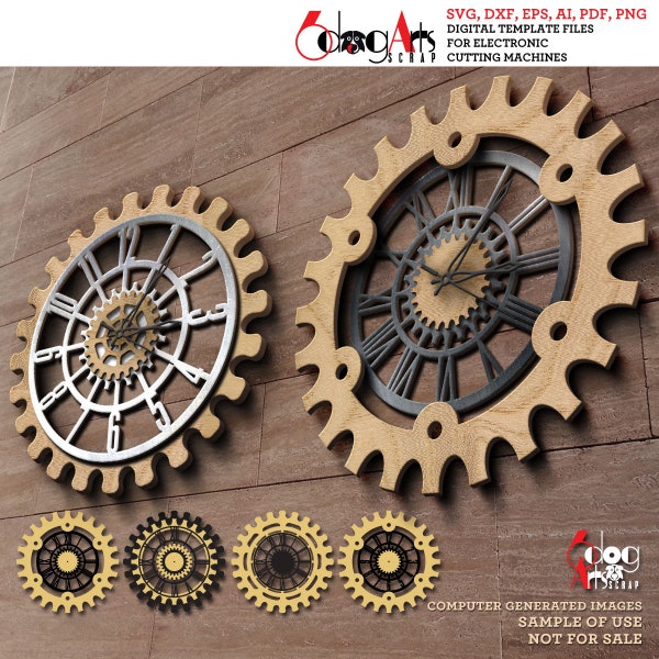 Steampunk Wall Clock - Etsy