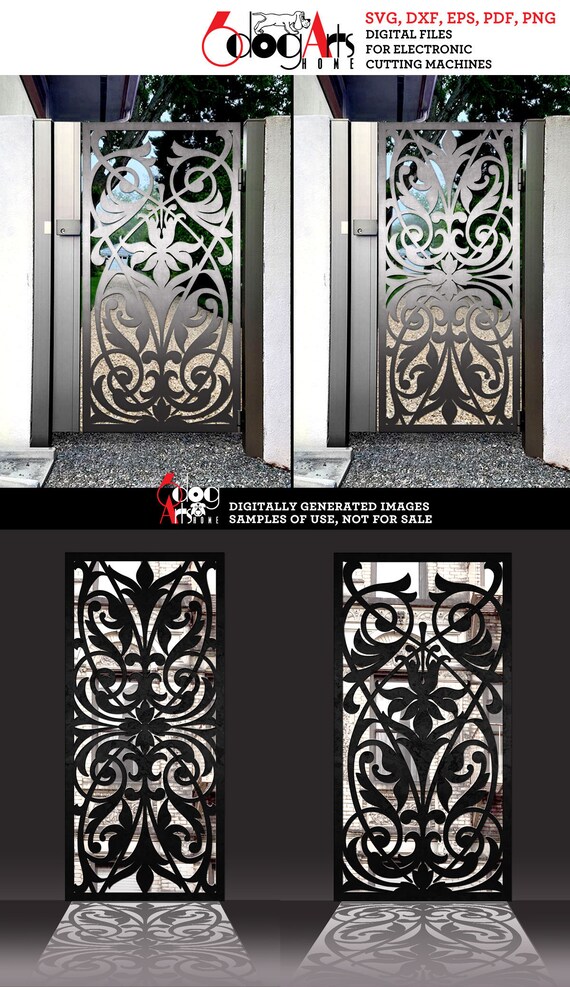 Openwork Grill Gate Room Screen Divider Partition Templates | Etsy