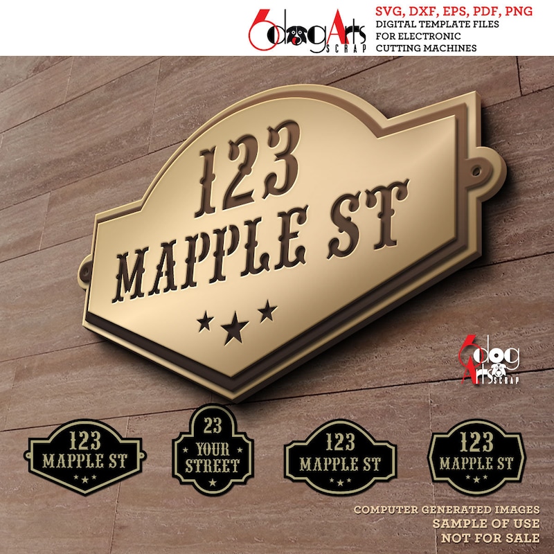 Cricut House Number Signs - Etsy