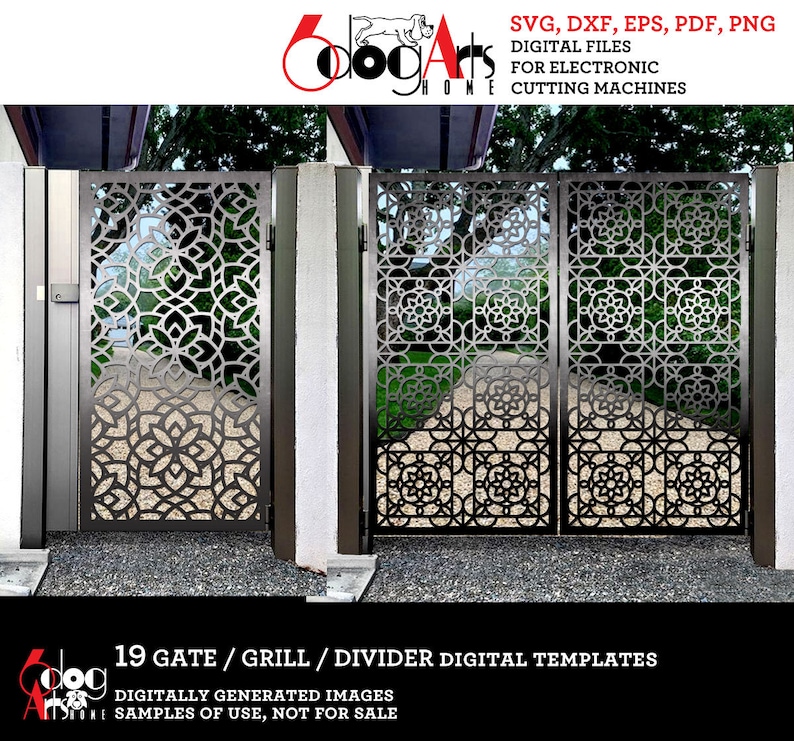 19 Grill Gate Room Screen Divider Partition Digital Templates | Etsy