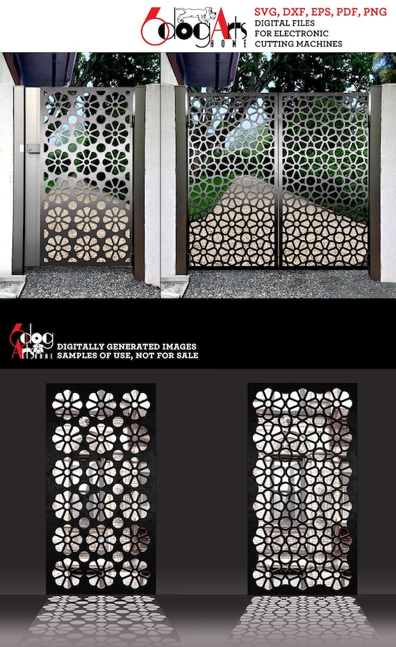 6 Grill Gate Room Screen Divider Partition Templates Digital | Etsy