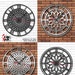 2 Filigree Wall Clock Templates Digital Vector Files Svg Dxf - Etsy
