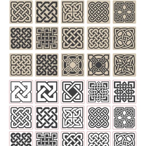 20 Celtic Coaster Trivet Templates Vector Digital SVG DXF Files Instant ...