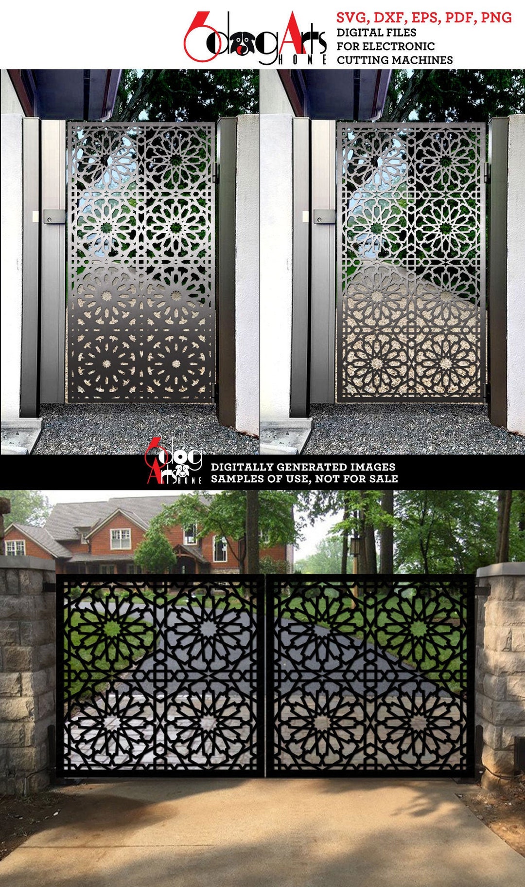 9 Moroccan Arabesque Grill Gate Room Screen Divider Partition - Etsy