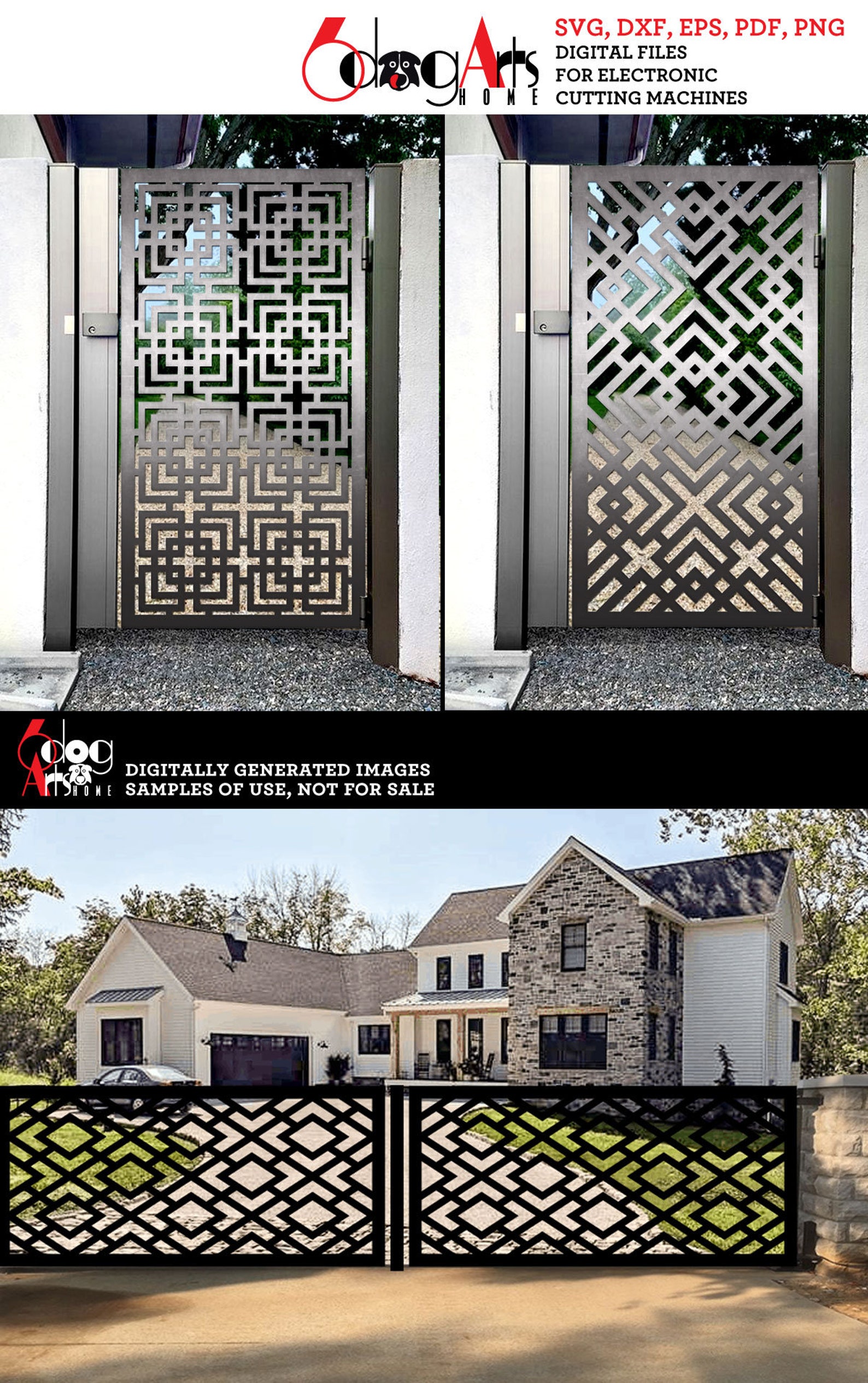 13 Geometric Pattern Grill Templates Digital Svg Dxf Files | Etsy