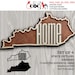 4 Kentucky State Outline Home Wall Decor Layered Templates Vector ...