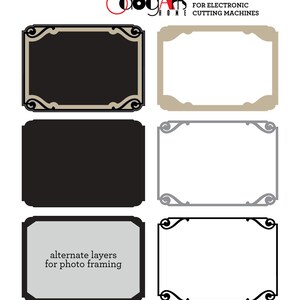 Layered Frame Template Vector Digital SVG DXF Files Wood Cardboard ...