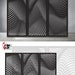 3 Perforated Waves Wall Decor Room Divider Partition Privacy Screen ...