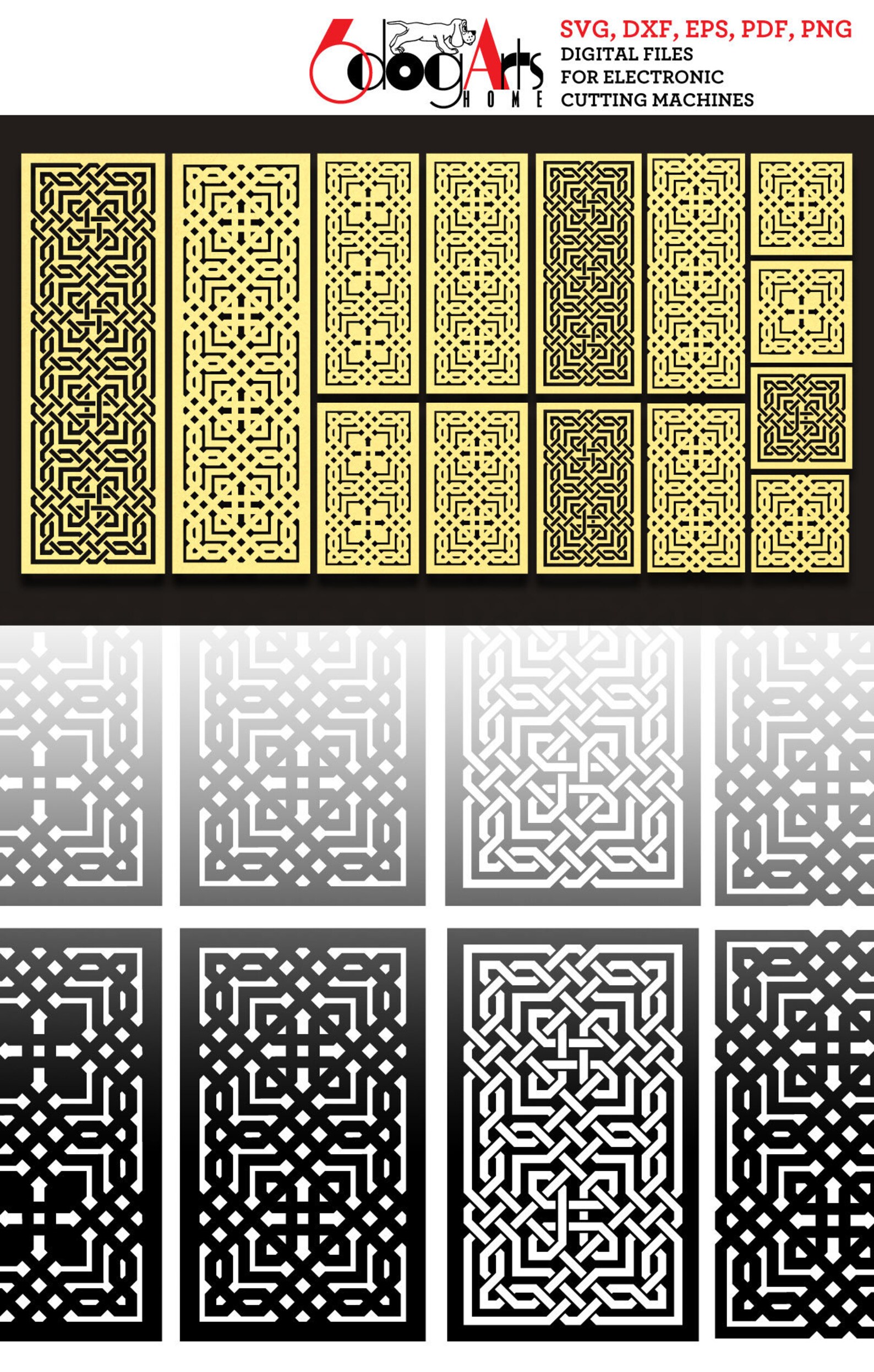 14 Alhambra Arabesque Grill Gate Screen Partition Templates | Etsy