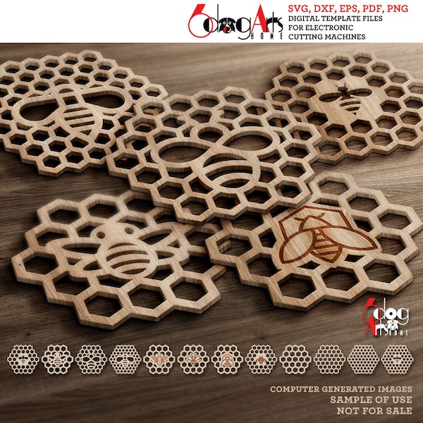 Hexagonal Coasters - Etsy