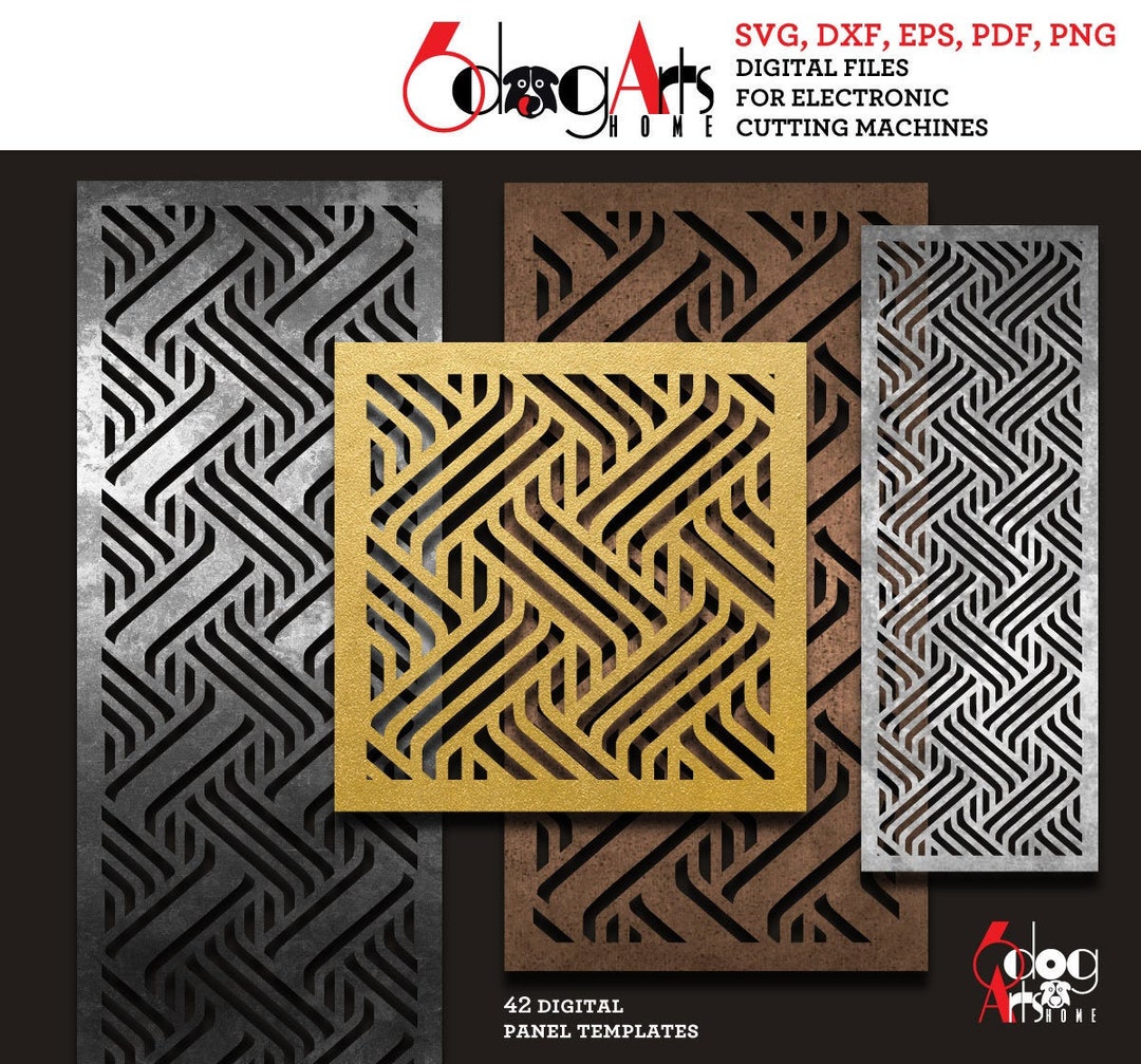 42 Wavy Pattern Grill Templates Digital Svg Dxf Files Room - Etsy