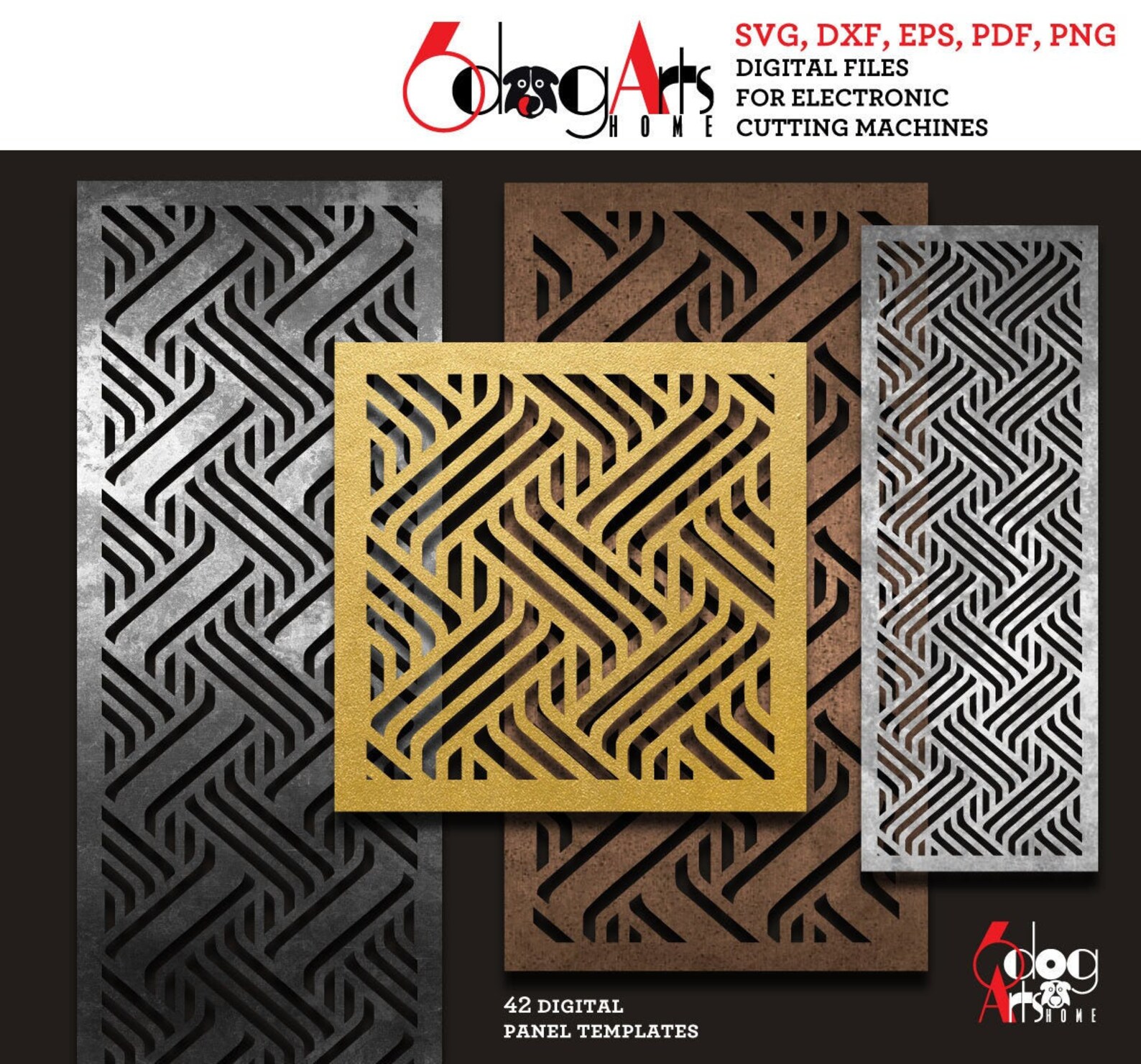 42 Wavy Pattern Grill Templates Digital Svg Dxf Files Room - Etsy