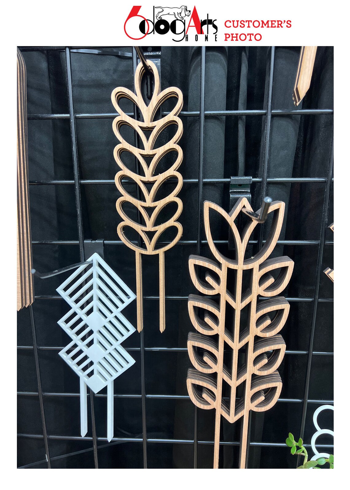 7 House Plant Trellis Stake Templates Vector Digital SVG DXF Files ...