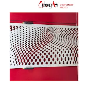 3 Perforated Waves Wall Decor Room Divider Partition Privacy Screen ...
