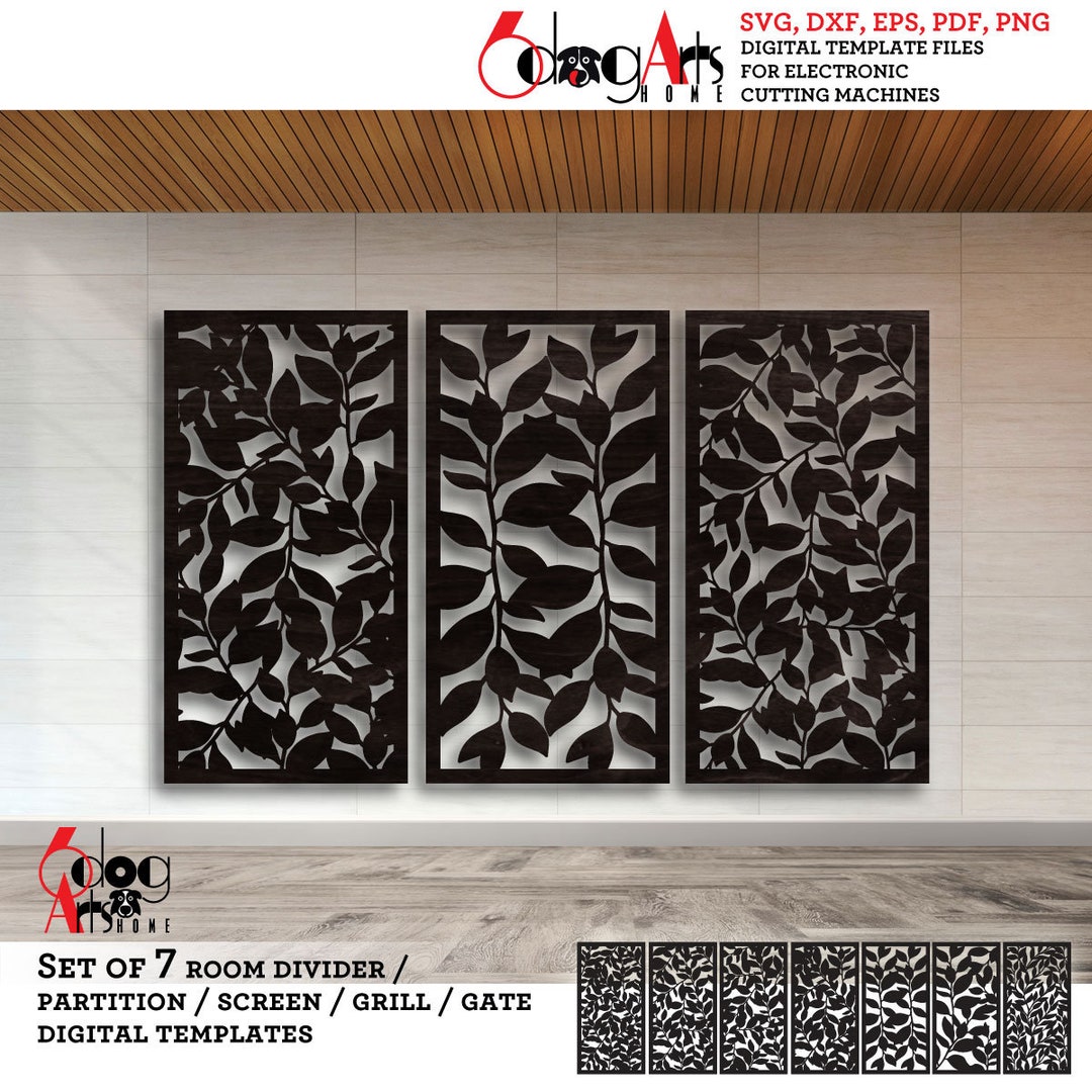 7 Foliage Wall Decor Room Divider Partition Privacy Screen Templates ...