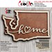 4 Washington State Outline Home Wall Decor Layered Templates Vector ...